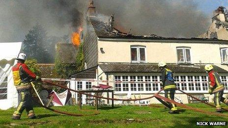 Great Trethew Manor Country Hotel fire 'was accidental' - BBC News