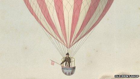 Nottingham marks 200 years since its first balloon flight - BBC News