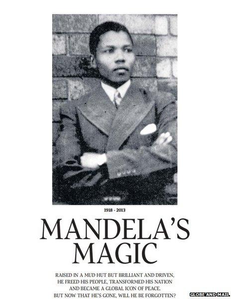 Nelson Mandela death: World front pages - BBC News