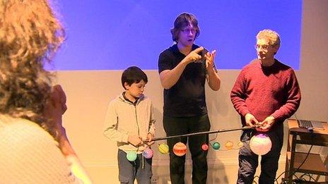 New sign language words to describe solar system - BBC News