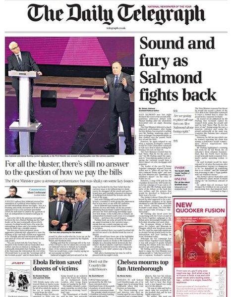 Salmond v Darling - What the Scottish papers say - BBC News