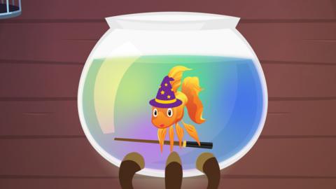 Cartoonify Wizard Fish Funny Children's Cartoon - CBBC