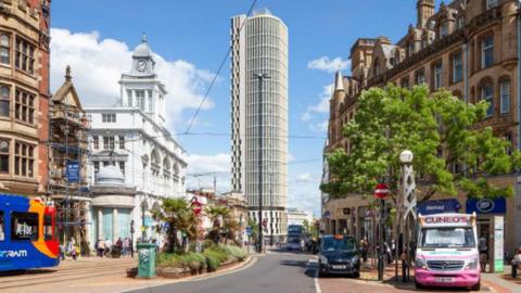 Sheffield's tallest building gets planning approval - BBC News