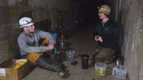 Exploring The Tunnel: Scotland's secret WW2 fuel depot - BBC News