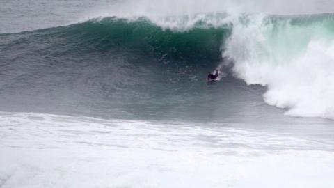 The Cribbar: The story behind Newquay's big wave surf spot - BBC News