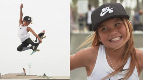 Sky Brown, 11, wins bronze at World Skateboarding Championships - BBC Sport