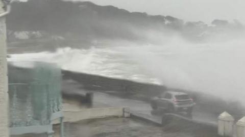 The destructive path of Storm Ciarán in Guernsey - BBC News