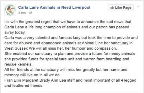 Carla Lane dies: 'The world has lost an irreplaceable jewel' - BBC News