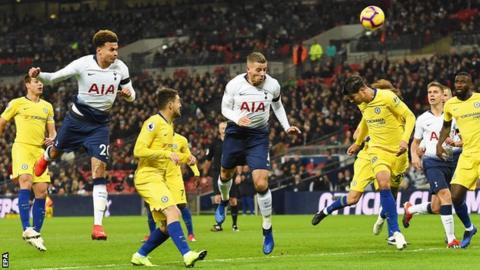 Tottenham 3-1 Chelsea: Spurs inflict Blues' first Premier League defeat ...