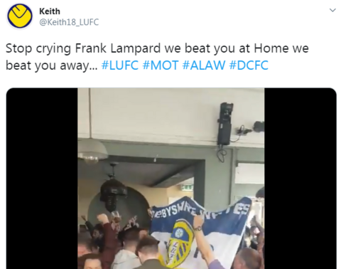 Leeds v Derby: How Leeds fans' Frank Lampard song rebounded on them ...