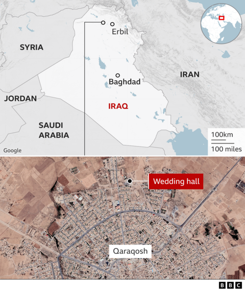 Iraq wedding fire: What we know about Qaraqosh blaze - BBC News