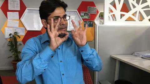 The people behind India's first sign language dictionary - BBC News