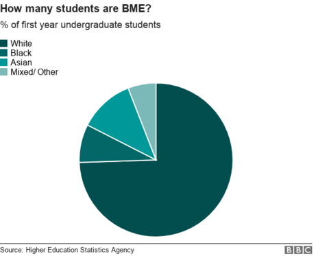 Five charts that tell the story of diversity in UK universities - BBC News