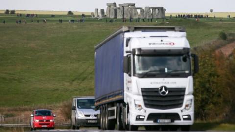 Stonehenge A303 tunnel plan approved by transport secretary - BBC News
