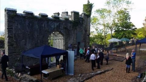 Gwrych Castle open to public to mark 20 years of restoration - BBC News