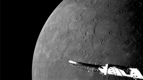 New images of Mercury captured by UK spacecraft BepiColombo - BBC News