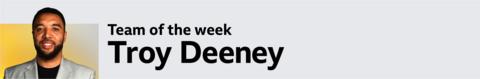Troy Deeney's Team of the Week: Donnarumma, Timber, Sarr, Haaland - BBC ...