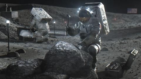 Space exploration: How to make moon dust into oxygen - BBC News