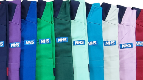 Derby hospitals trust staff first to pilot new NHS uniforms - BBC News
