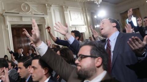 Full transcript of Trump press conference - BBC News