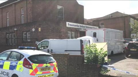 Southampton: Murder arrest month after man's death near church - BBC News