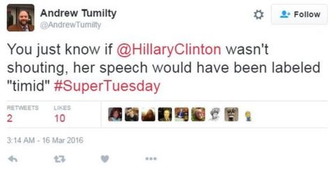 US elections 2016: Hillary Clinton sparks sexism 'shouting' row - BBC News