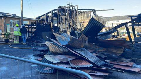 Fire rips through industrial building in Standard Quay, Faversham - BBC ...
