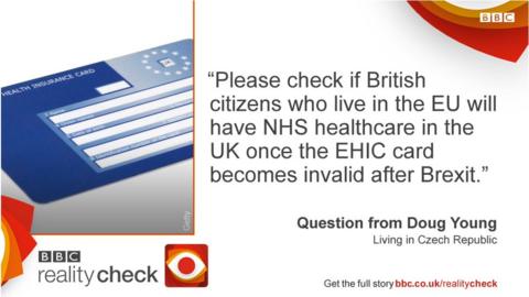 Brexit: Will Britons in the EU have access to free NHS treatment? - BBC ...