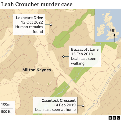 Leah Croucher: Body identified as missing Milton Keynes teenager - BBC News