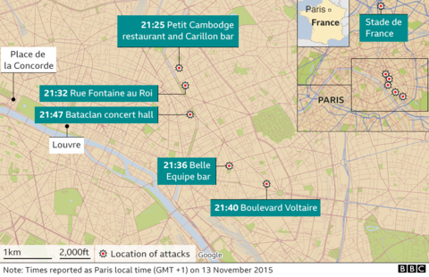 Paris attacks: Historic day of reckoning for night of terror - BBC News