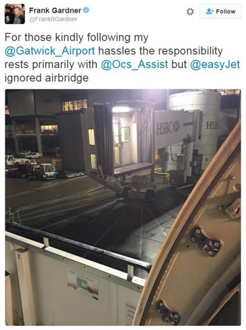 Bbcs Frank Gardner Criticises Airline Over Disability Access Bbc News