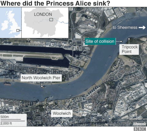 Princess Alice disaster: The Thames' 650 forgotten dead - BBC News