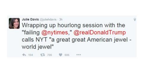 Trump interview: Key points from sit-down with New York Times - BBC News