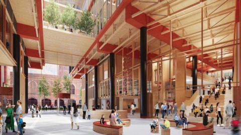 £1.1bn British Library extension plans to go ahead - developer - BBC News