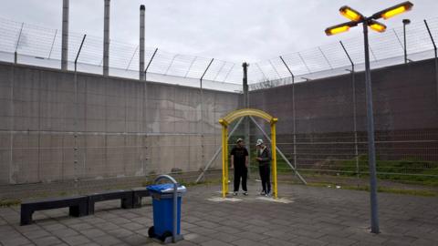In pictures: The Dutch prison asylum seekers call home - BBC News
