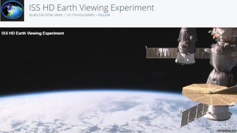 You are not watching a live feed from space - BBC News