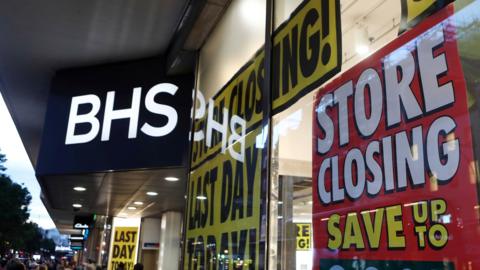 Last BHS stores close for final time after 88 years - BBC News