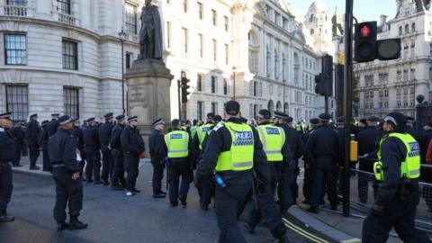 More powers for policing protests considered by government - BBC News