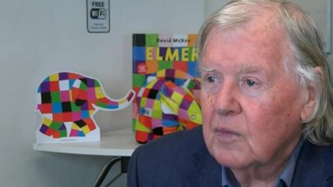 Ipswich's Elmer the Elephant art trail 'overwhelms' author - BBC News