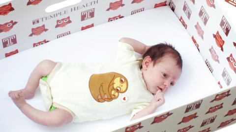 Scottish baby box pilot scheme launched - BBC News