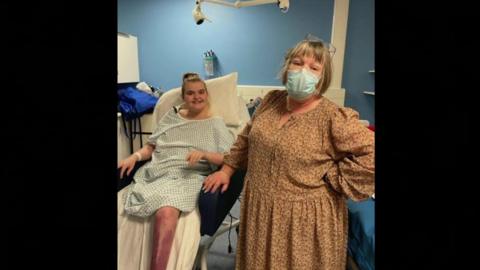 'I said goodbye to my family after being hit by a tractor' - BBC News
