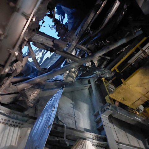 Chernobyl radiation shield hit by Russian drone, Ukraine says - BBC News