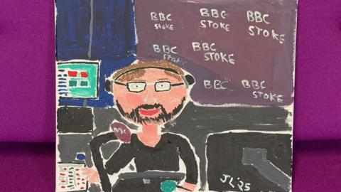 Alsager artist gets 'hundreds of orders for terrible paintings' - BBC News
