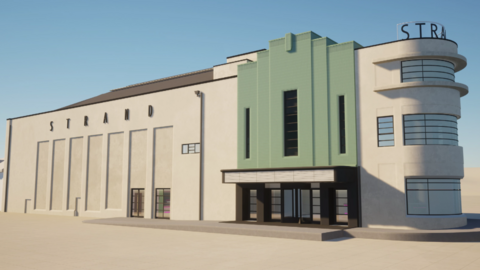 Strand Arts Centre: Restoration work begins - BBC News