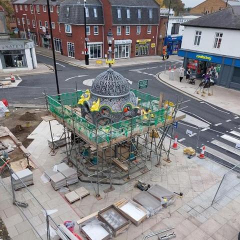 Coronation Fountain ready to be unveiled in March, Cambridgeshire - BBC ...