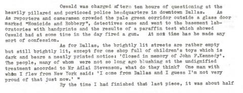 Reporting JFK's assassination: A BBC correspondent's notes - BBC News
