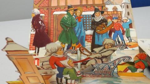 In pictures: Pop-up books at the National Library of Scotland - BBC News
