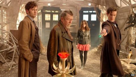 Millions tune in for Doctor Who 50th anniversary show - BBC News