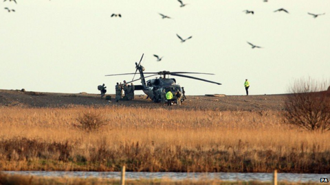 Geese caused fatal USAF helicopter crash in Cley, report says - BBC News