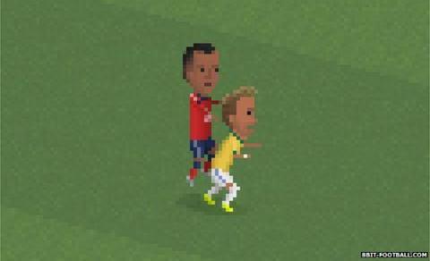 World Cup moments re-created in 8-bit art - BBC News